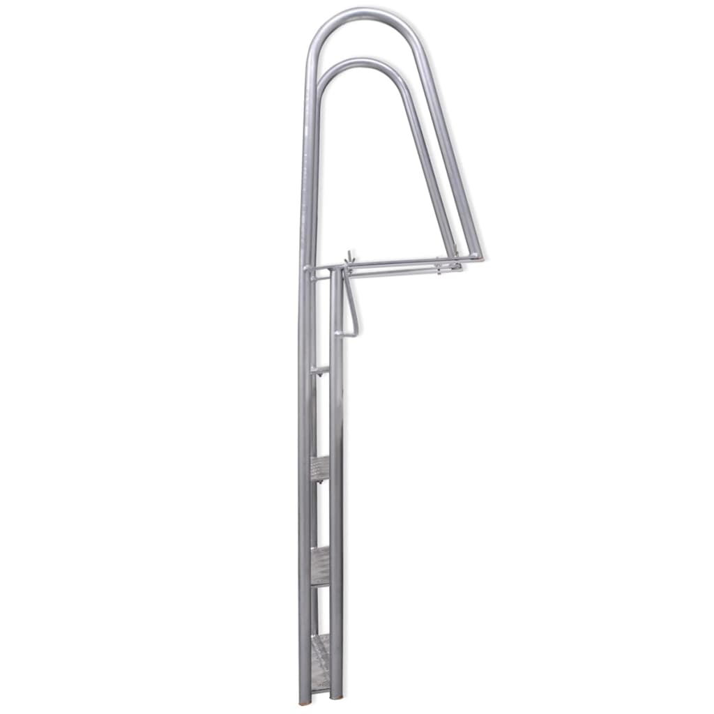 vidaXL Poolstege/lejdare 4 steg aluminium 167 cm | vidaXL.se