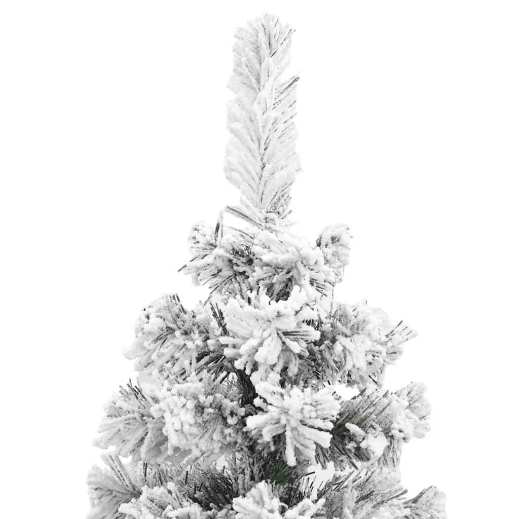 vidaXL Smal plastgran med snö grön 150 cm PVC | vidaXL.se