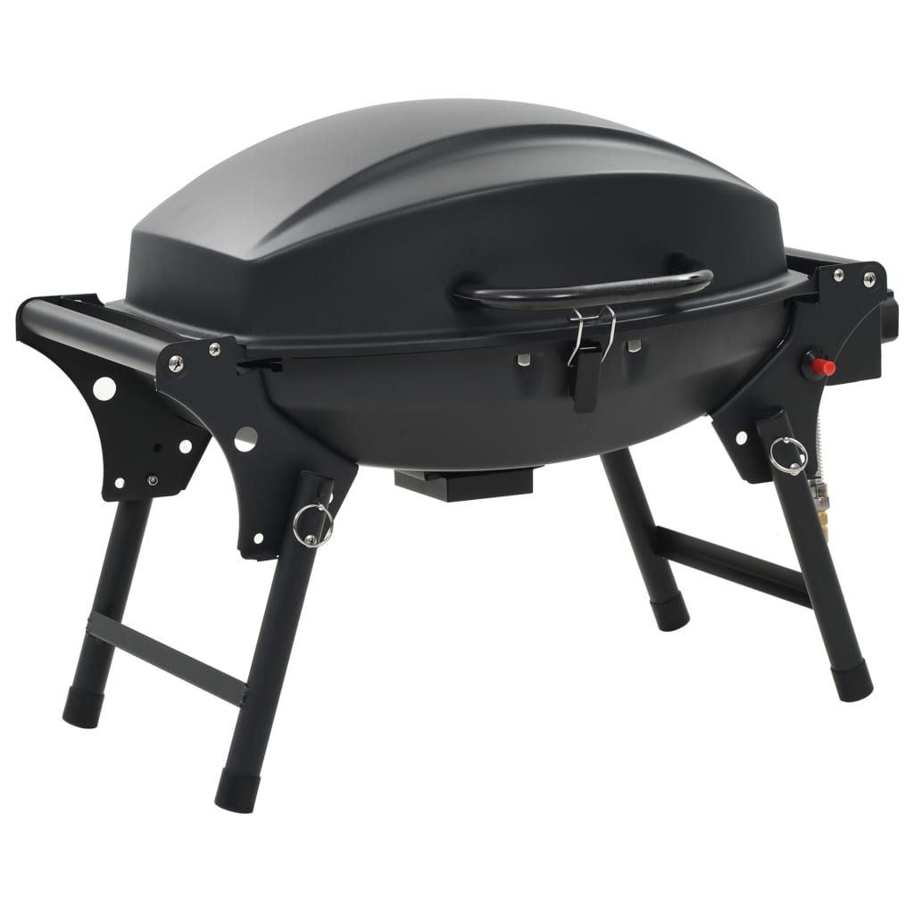vidaXL Portabel gasolgrill med kokzon svart | vidaXL.se