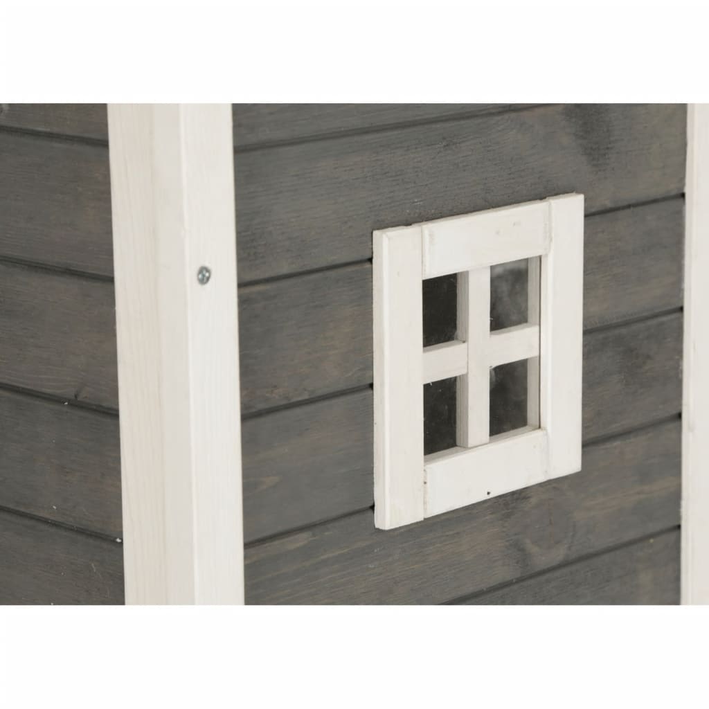 Kerbl Katthus för utomhusbruk Family 57x55x80 cm grå och vit | vidaXL.se